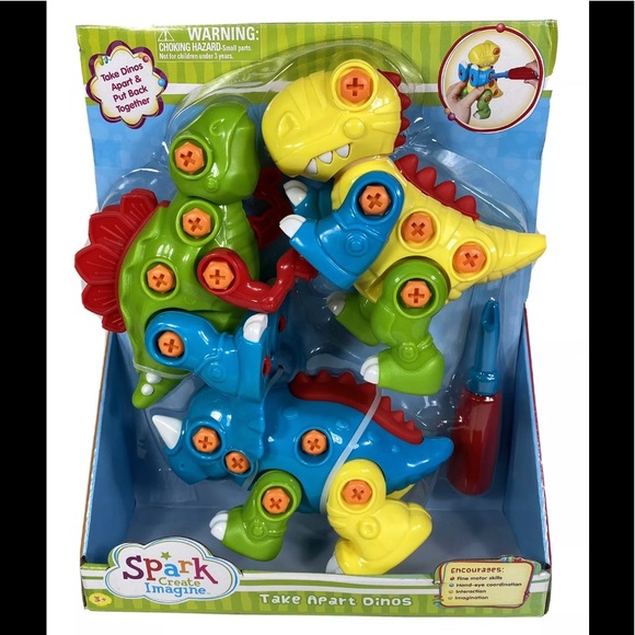 spark create | Toys | New Spark Create Imagine Take Apart Dinos Play ...